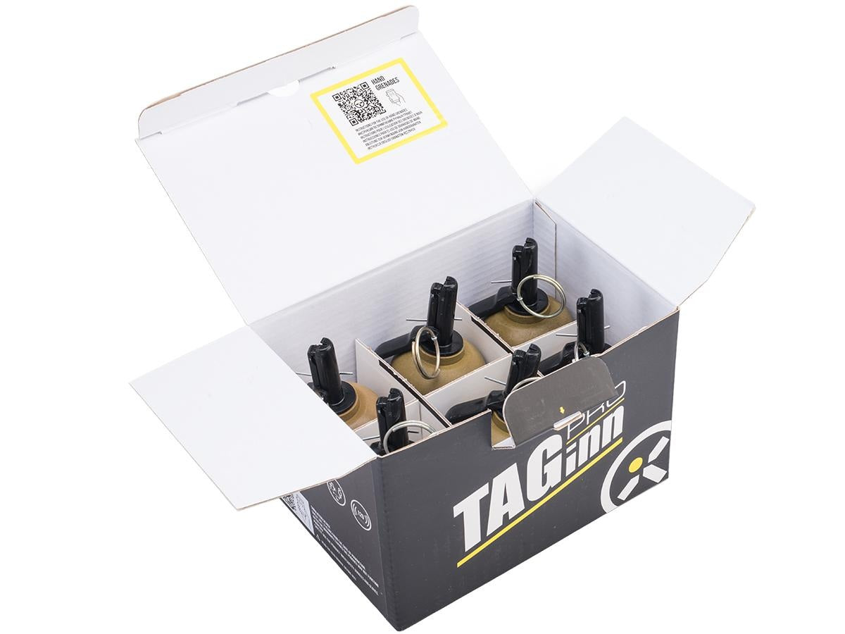 TAGinn TAG-19 Airsoft Pyrotechnic Hand Grenade (Quantity: Set of 6 / T ...