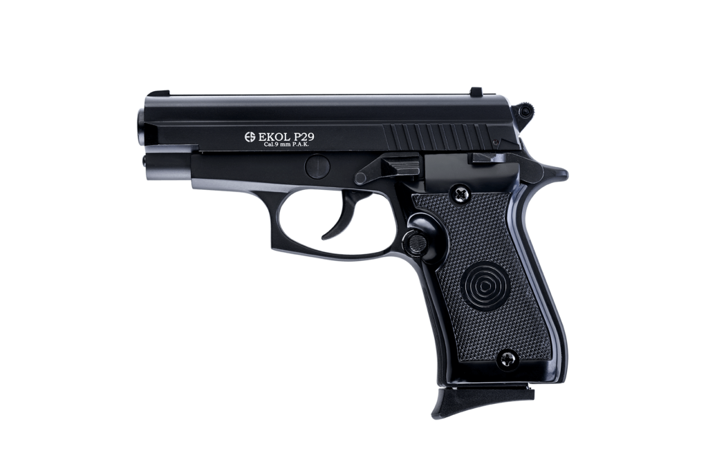 EKOL P29 Classic 9mm Front Firing Blank Gun (Black) – Contactfrontairsoft